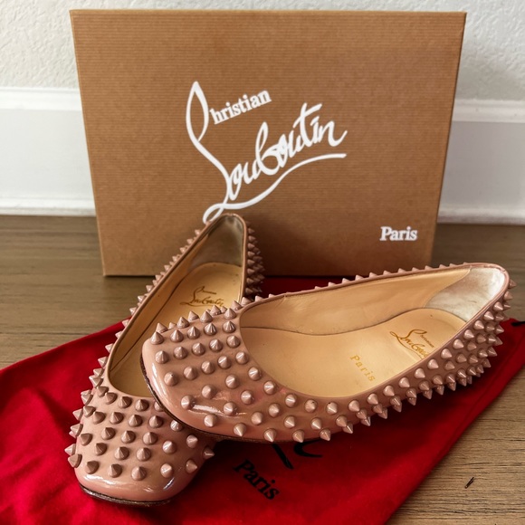 Christian Louboutin | Shoes | Christian Louboutin Gozul Spike Flats ...